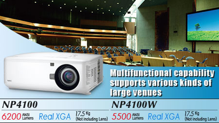 NEC NP4100 Large Venue Projector at Just Projectors!DLP