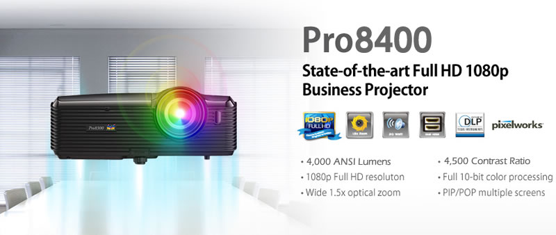 Viewsonic Pro8400 Projector at Just Projectors!